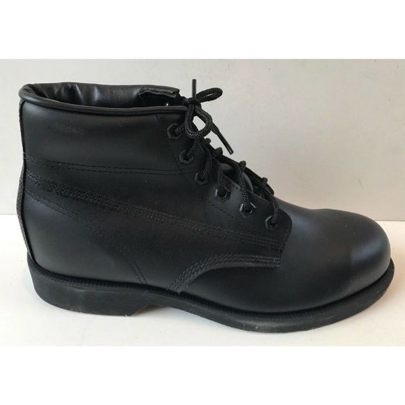 Unbranded | Shoes | Mens 6 Black Leather Steel Toe Boot Size 9 M Nwd ...